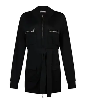Liu Jo Appliqué-pocket Belted Cardigan