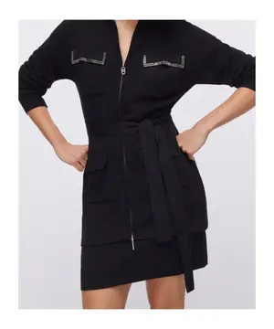 Liu Jo Appliqué-pocket Belted Cardigan