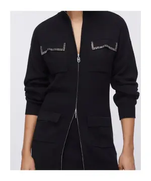 Liu Jo Appliqué-pocket Belted Cardigan