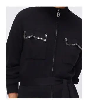Liu Jo Appliqué-pocket Belted Cardigan