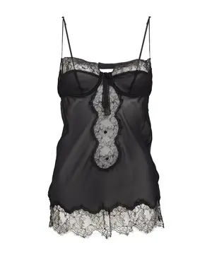 Dolce & Gabbana Lace Trimmed Camisole - Black