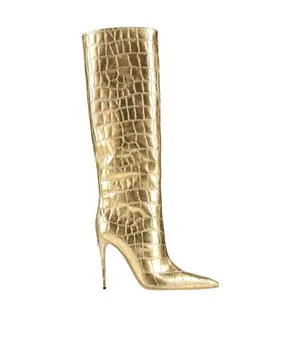 Dolce & Gabbana Solid Color Over-the-knee Boots - Nude