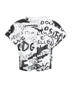 Dolce & Gabbana Two-tone Stretch T-shirt With Logo