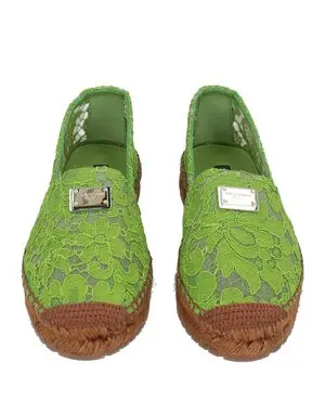 Dolce & Gabbana Lace Espadrilles - Green