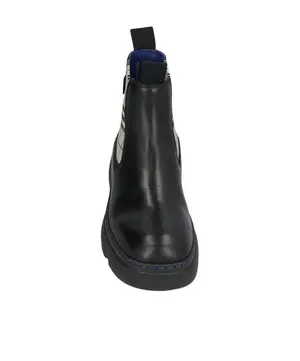 Burberry Solid-color Platform Leather Boots