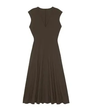 FRAME V-neck Dress - Mocha