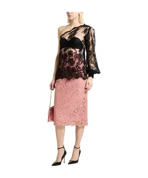 Dolce & Gabbana One-shoulder Lace Top