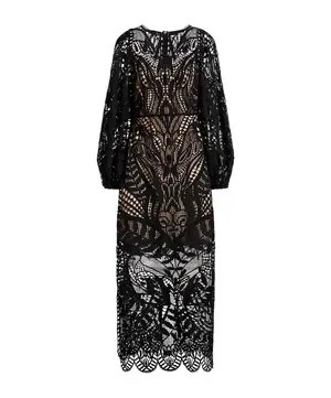 Farm Rio Lace Long Sleeve Dress