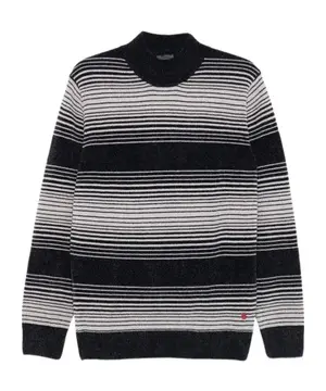 Liu Jo Striped Mock Neck Sweater