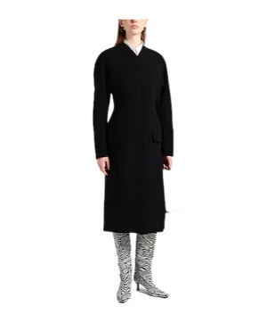 Jacquemus Minimalist Long-sleeve V-neck Button Coat