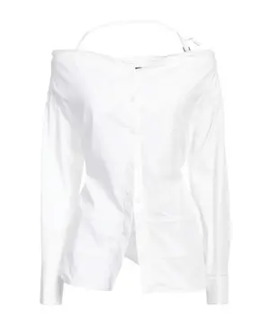 Jacquemus Solid-color Long-sleeve Boat-neck Shirt - White
