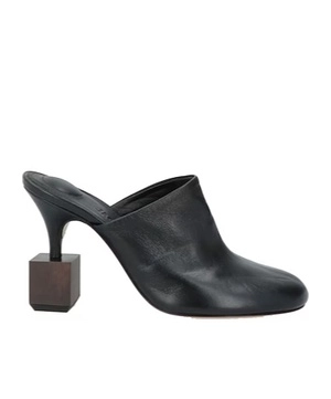 Jacquemus Sculptural Heel Leather Mules
