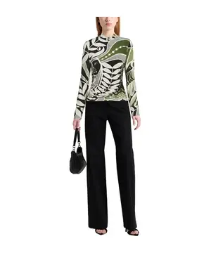Farm Rio Long-sleeve Floral Base Layer Top
