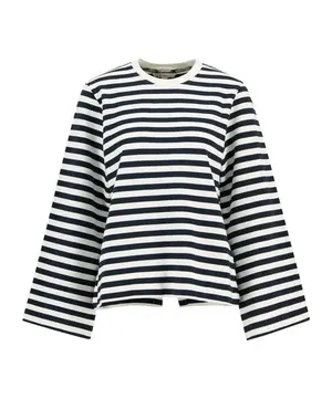Barbour Striped Crew Neck Sweatshirt - Black
