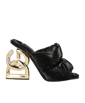 Dolce & Gabbana Solid Color Sandals - Black
