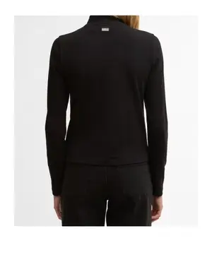 Barbour Dallas Half Zip Top With Long Sleeves And Front Slit