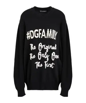 Dolce & Gabbana Minimalist Solid-color Knit Top - Black