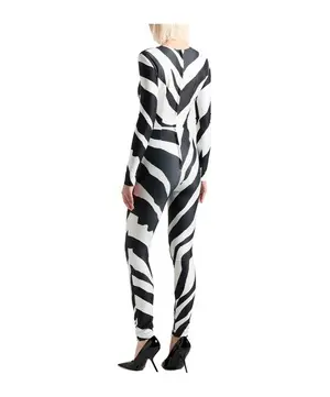 Dolce & Gabbana Zebra Print Long Sleeve Bodysuit
