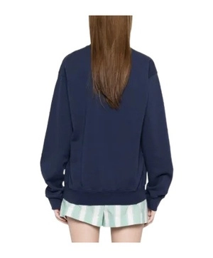 SPORTY  RICH Sporty & Rich Graphic Print Crewneck Sweatshirt