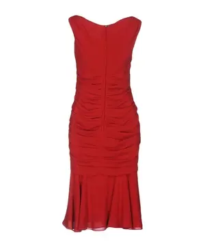 Dolce & Gabbana Sleeveless Crepe Dress - Red