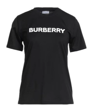 Burberry Solidcolor Printed Tshirt - Black