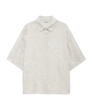 ANINE BING Coco Leopard Print Shirt