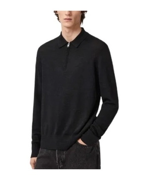 ALLSAINTS Albany Zip-up Polo Shirt