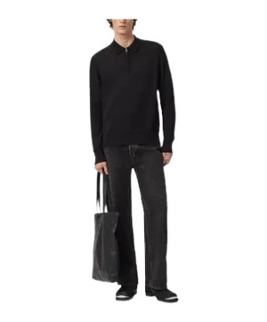 ALLSAINTS Albany Zip-up Polo Shirt