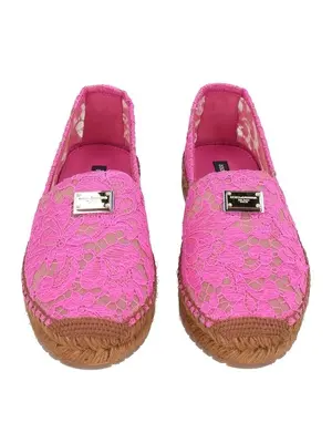 Dolce & Gabbana Lace Espadrilles - Pink