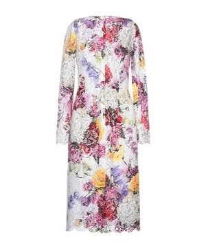 Dolce & Gabbana Floral Lace Long Sleeve Dress