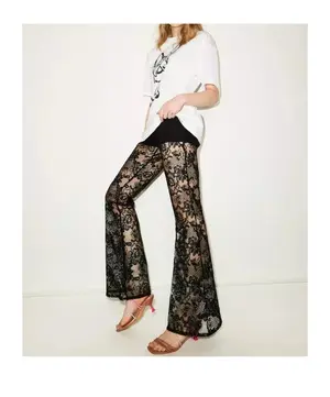 TWINSET Lace Flare Trousers