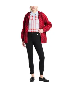 Burberry Elastic Skinny Pants With Twill Design And Pockets