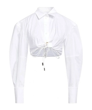 Jacquemus Solid Colour Shirts Blouses - White