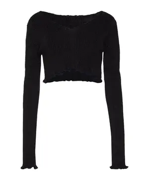 Jacquemus Solid Colour Jumpers - Black