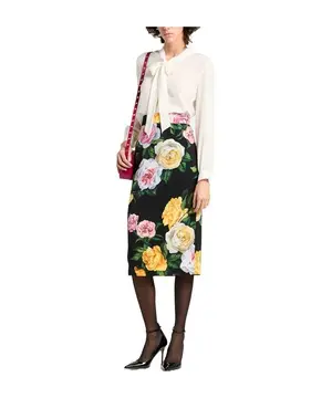 Dolce & Gabbana Floral Pencil Skirt