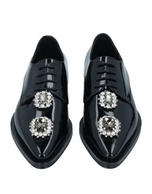 Dolce & Gabbana Solid Color Laced Shoes
