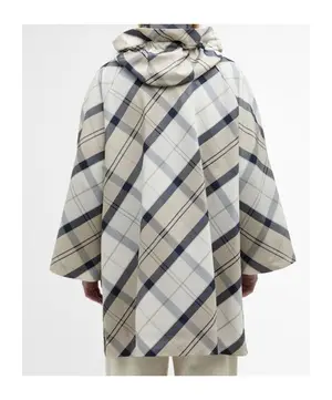 Barbour Plaid Cape With Hood