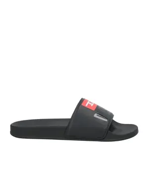 DIESEL® Printed Slippers - Black