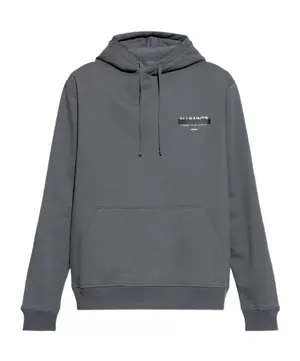 ALLSAINTS Redact Long-sleeve Hoodie Gray