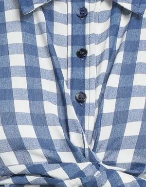 Jacquemus Long Sleeve Plaid Shirt With Twist Detail