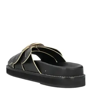 Farm Rio Leather Embellished Platform Sandals