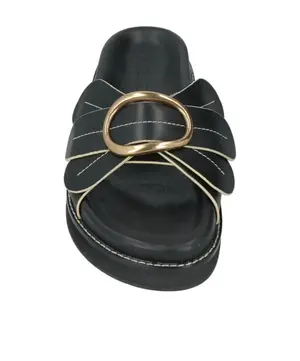 Farm Rio Leather Embellished Platform Sandals