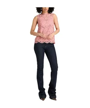 Dolce & Gabbana Solid-colored Lace Sleeveless Top