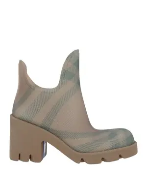 Burberry Color-blocked Ankle Boots - Light Brown