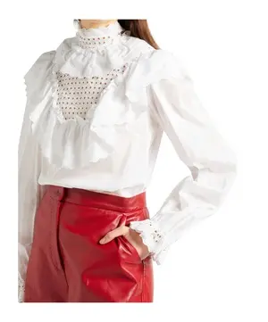 Dolce & Gabbana Solid-colored Pleated Long-sleeve Top