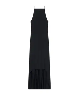 COURREGES Halterneck High-low Gown - Black