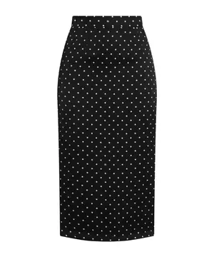 Dolce & Gabbana Polka Dot Midi Pencil Skirt