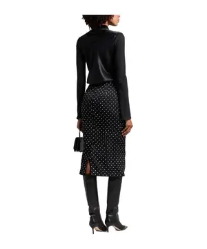 Dolce & Gabbana Polka Dot Midi Pencil Skirt