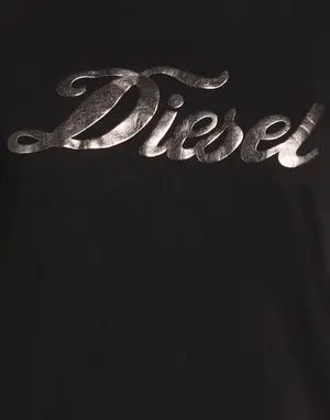 DIESEL® Solid Color Printed Short-sleeve T-shirt