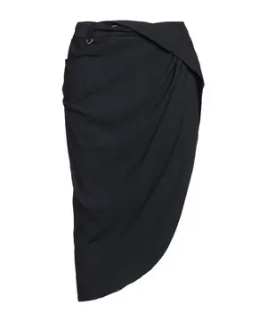 Jacquemus Asymmetrical Solid-color Mini Skirt - Blue
